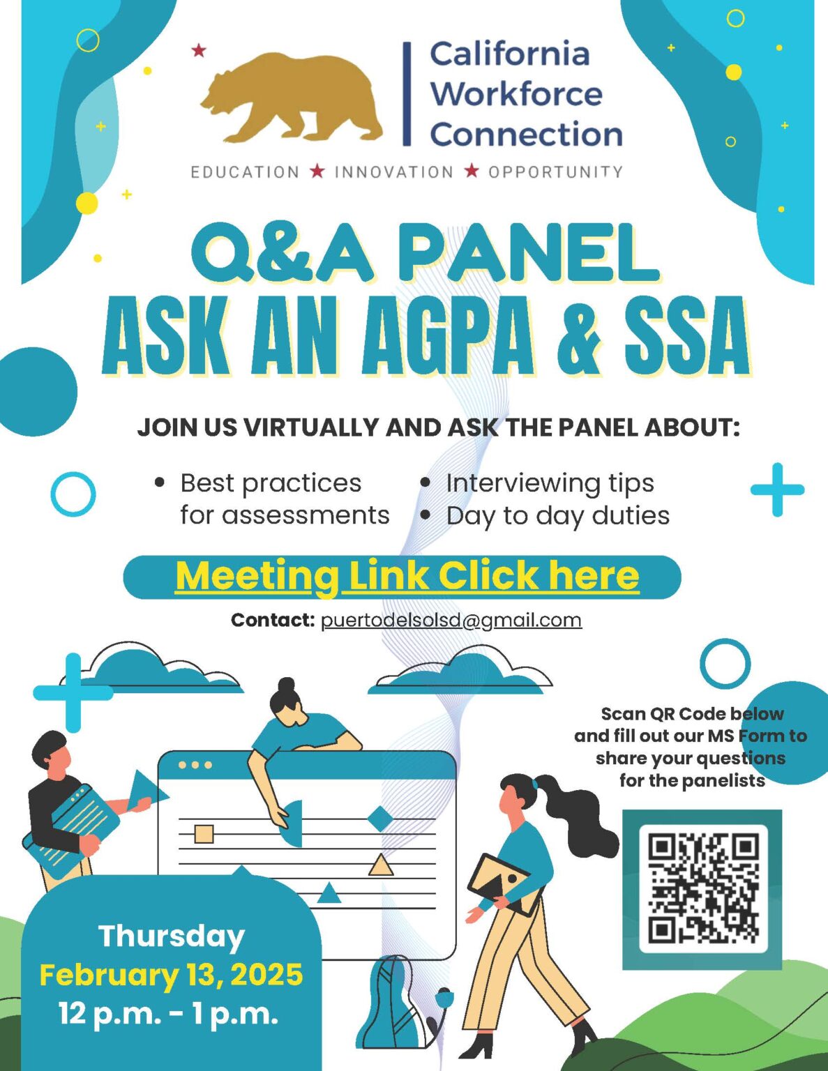 California Workforce Connection – Puerto Del Sol “Ask an SSA & AGAP ...